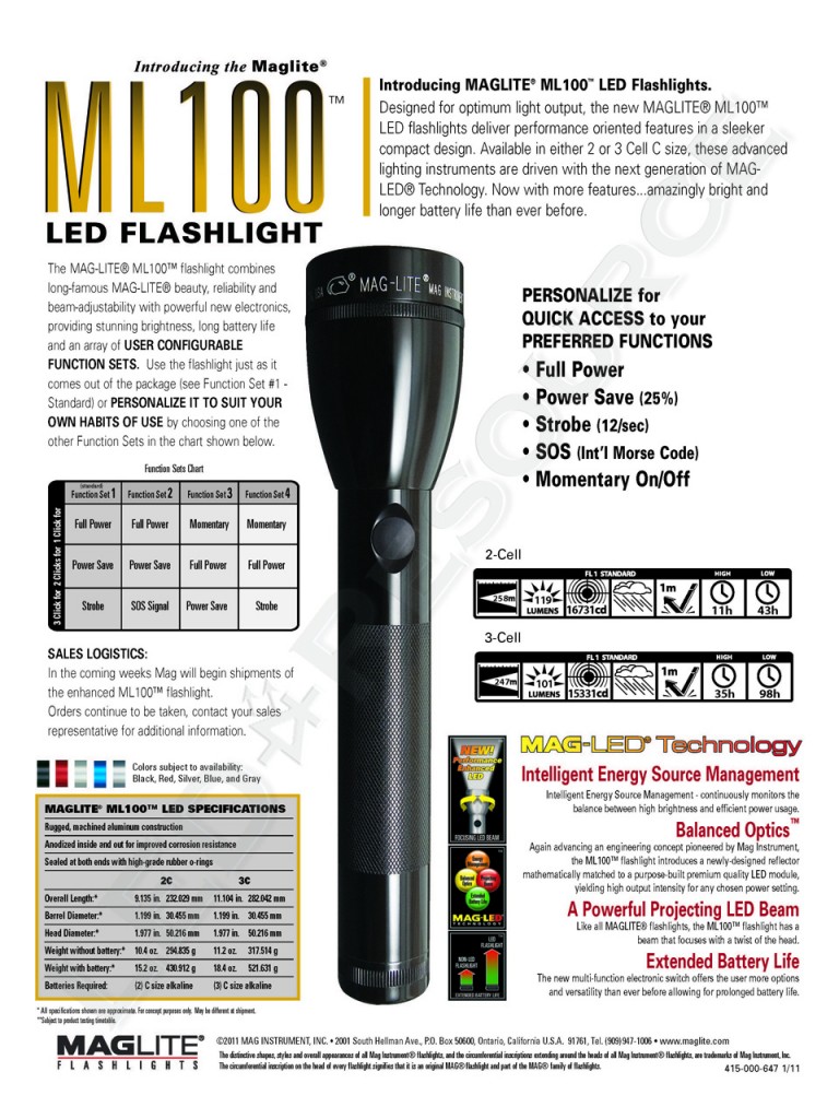 Maglite: New Products for 2011 - LED-Resource