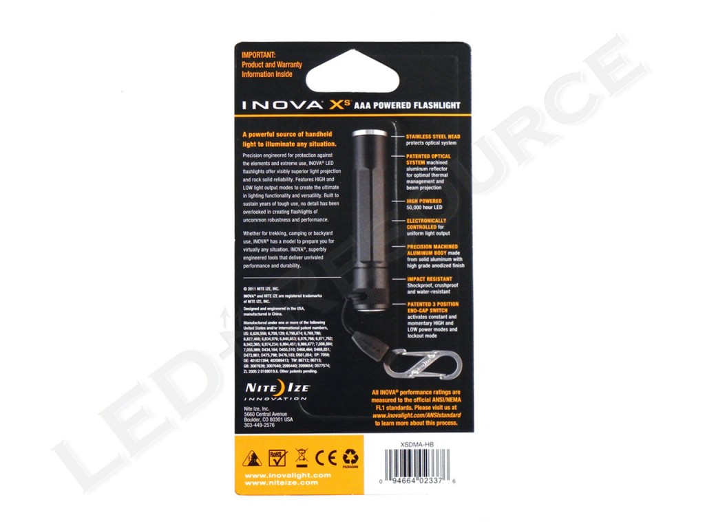 Inova XS LED Flashlight Review - LED-Resource